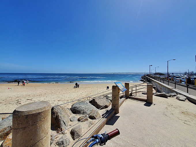San Carlos Beach Park offers front-row seats to the Pacific's daily performance. No tickets required, just bring your own sweater.