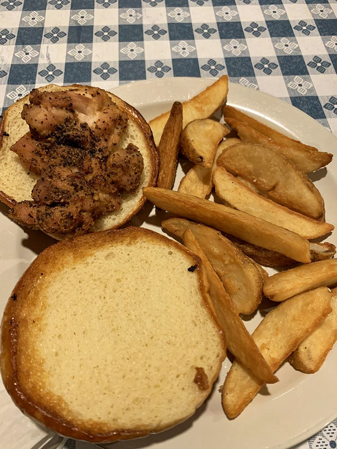 Even their sandwiches get the royal treatment &ndash; crispy chicken nestled on a bun with those hand-cut fries that put fast food chains to shame.