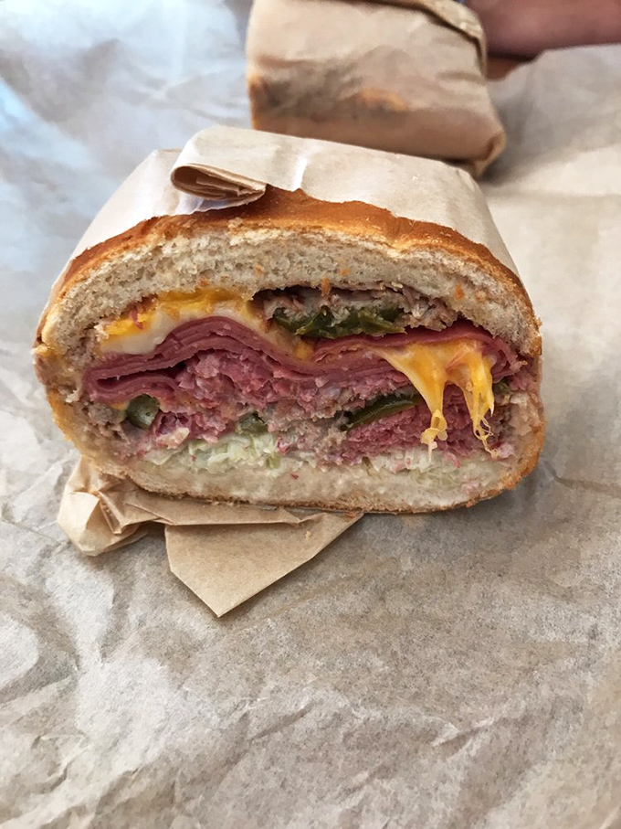 Layer upon glorious layer of meat and cheese, this sandwich doesn't just satisfy hunger&mdash;it creates a momentary state of bliss that transcends ordinary lunch.