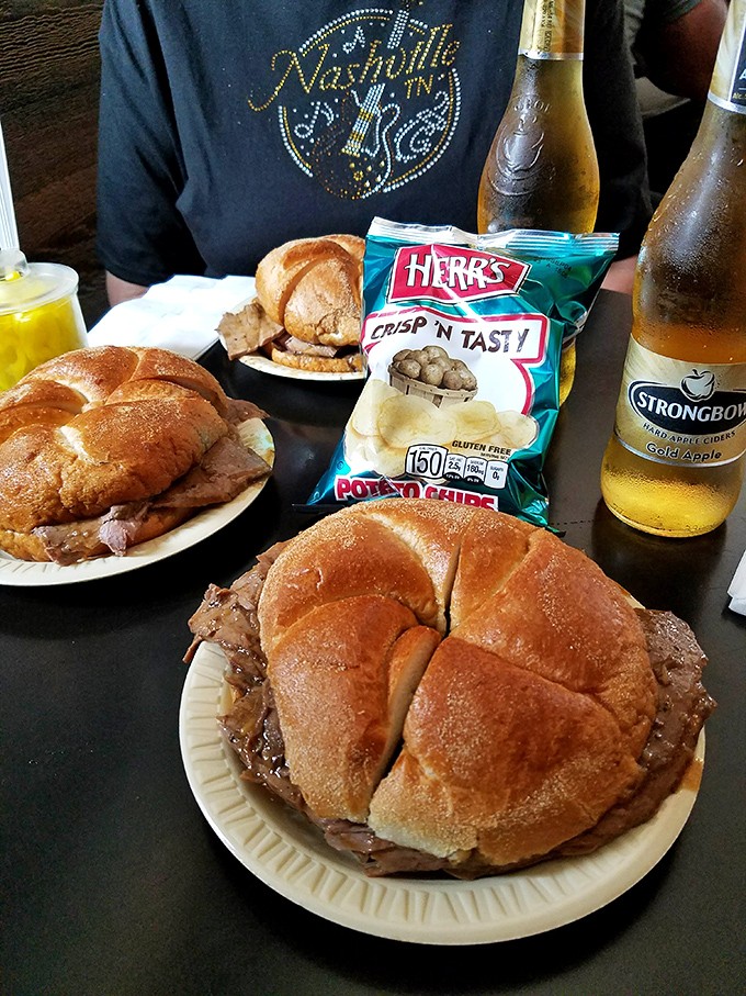 A table of treasures that would make King Midas jealous. Gold isn't this precious&mdash;these sandwiches are the real currency of satisfaction.