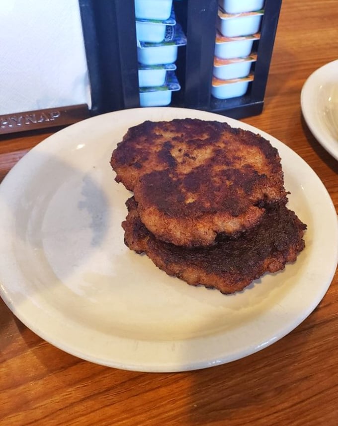 These sausage patties aren't just cooked; they're given a proper Midwestern suntan. Crispy edges, juicy centers&mdash;breakfast's perfect supporting actors.