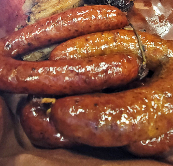 These sausages don't just snap when bitten, they deliver a sermon on what happens when meat meets fire with purpose.