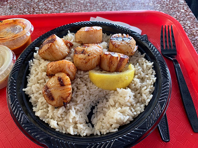 Scallops this beautifully seared over rice prove that simplicity beats complexity every single time.