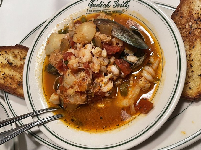 Cioppino that would make an Italian fisherman weep with joy &ndash; a tomato-based symphony of seafood that demands to be sopped up with sourdough.