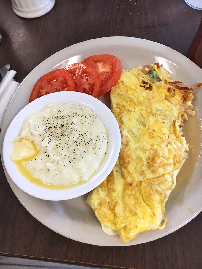 This omelet doesn't just contain seafood &ndash; it celebrates it, with fresh ingredients that taste like they jumped from the ocean to your plate.