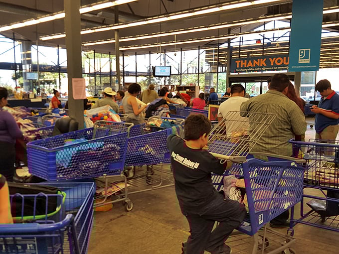 The daily treasure hunt begins as shoppers dive deep for those hidden gems.