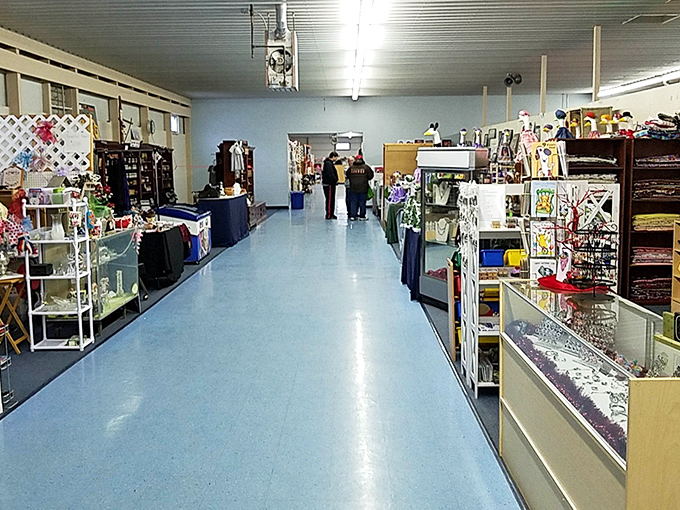 The pristine aisles of the indoor market section offer a more curated experience&mdash;think department store meets garage sale royalty.