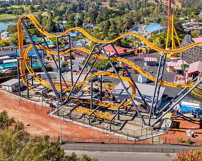 Six Flags Discovery Kingdom offers thrilling entertainment just minutes from peaceful neighborhoods. Grandkids visiting? Problem solved!