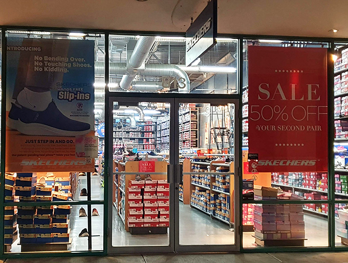 That storefront promises no hassle returns, which is basically an invitation to shop with reckless yet responsible abandon.