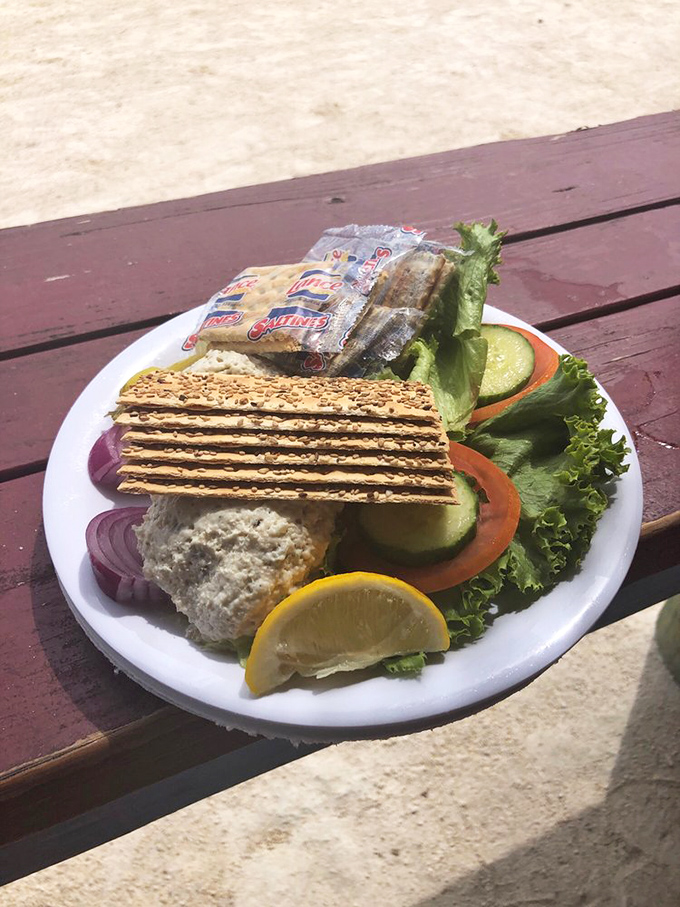 The smoked fish dip arrives with all the proper accessories&mdash;like a well-dressed Florida retiree ready for a day on the water.