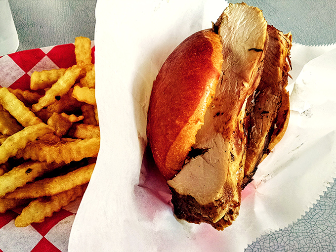 This sandwich isn't just lunch&mdash;it's an engineering marvel of smoked turkey and golden fries that makes your sad desk lunch weep with inadequacy.