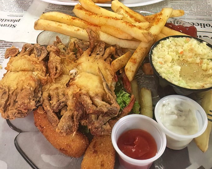 This soft shell crab sandwich is the unicorn of seafood&mdash;a magical moment when you can eat the entire crab, shell and all.