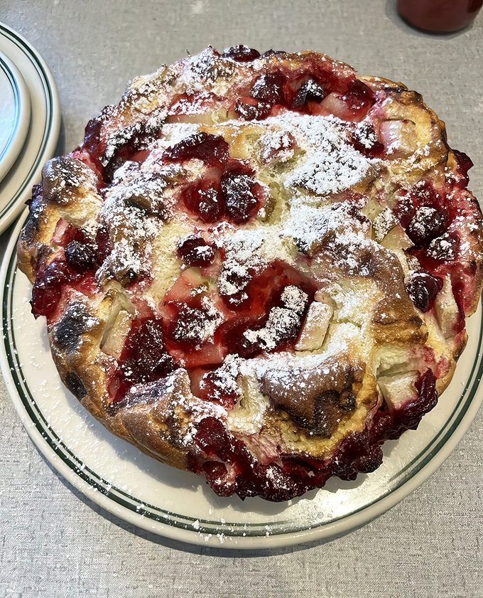 Not just a pancake&mdash;a berry-studded work of art. This fruit-filled cloud dusted with powdered sugar is breakfast's answer to the Sistine Chapel.