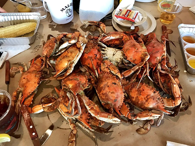 The seafood summit meeting you've been waiting for&mdash;a dozen red-shelled beauties dusted with spice, ready for their ceremonial dismantling.