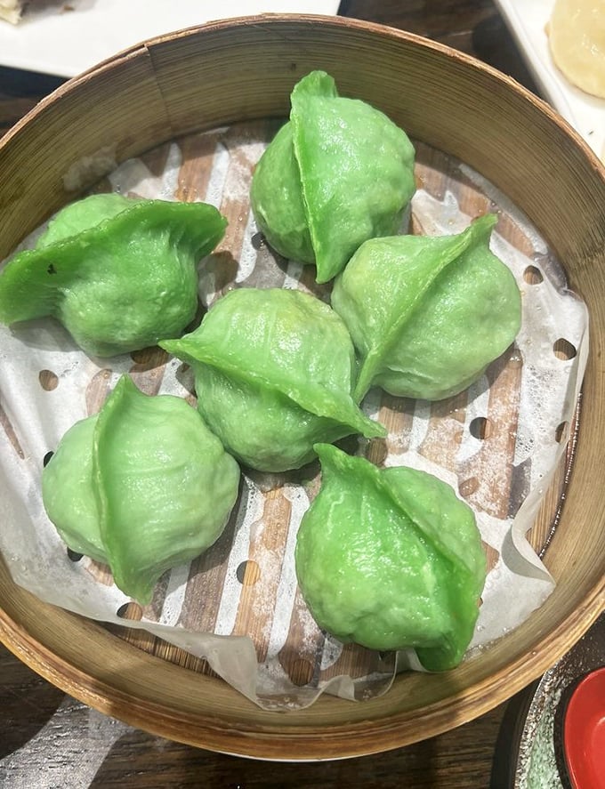 These jade-colored dumplings aren't just pretty faces &ndash; they're little pouches of vegetable goodness waiting to brighten your day.