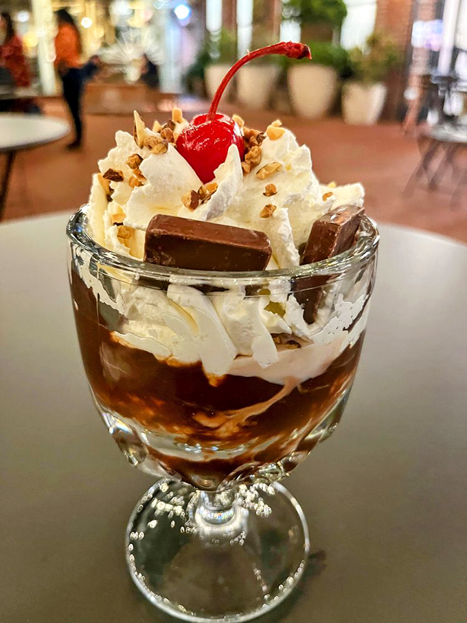Layers of chocolate, whipped cream, and pure joy served in a glass that somehow makes you feel sophisticated while eating like a kid.