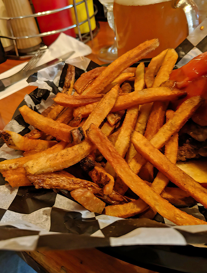 Golden, crispy, and unapologetically delicious. These hand-cut fries aren't just a side—they're the supporting actor that sometimes steals the show.
