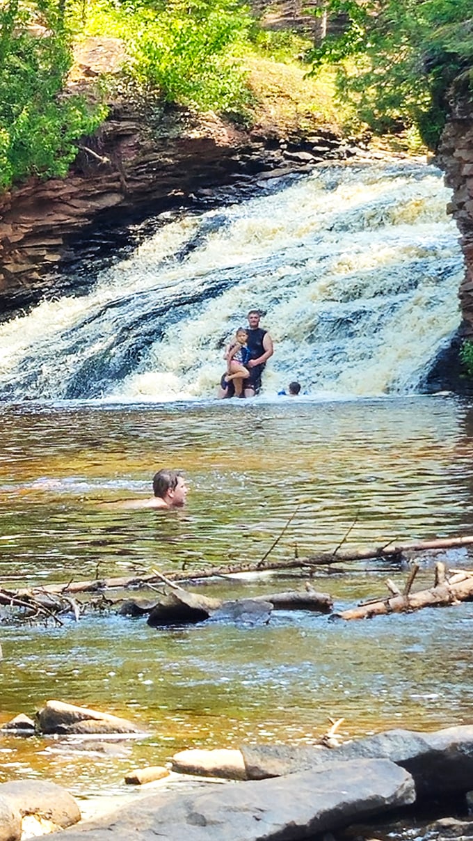 Who needs a water park when Mother Nature built this natural slide millions of years ago? The tea-colored water is surprisingly warm in summer.