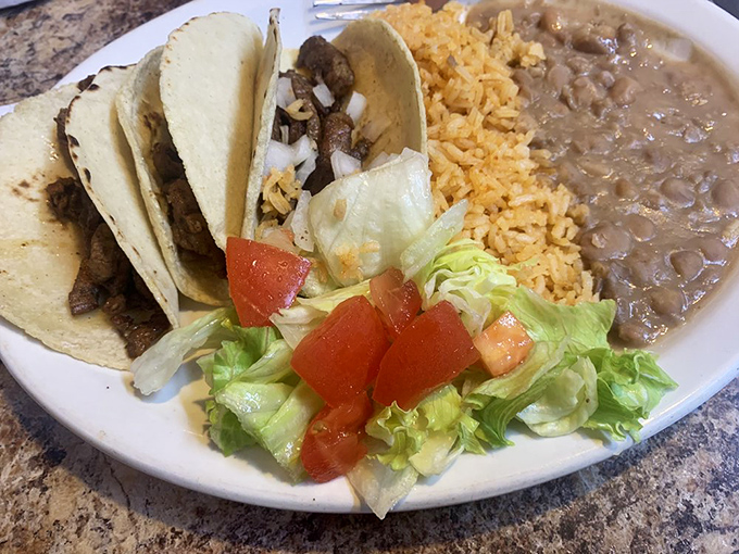 These tacos don't need fancy garnishes or Instagram filters. Just perfectly seasoned meat, fresh toppings, and tortillas that mean business. Simple perfection on a plate.