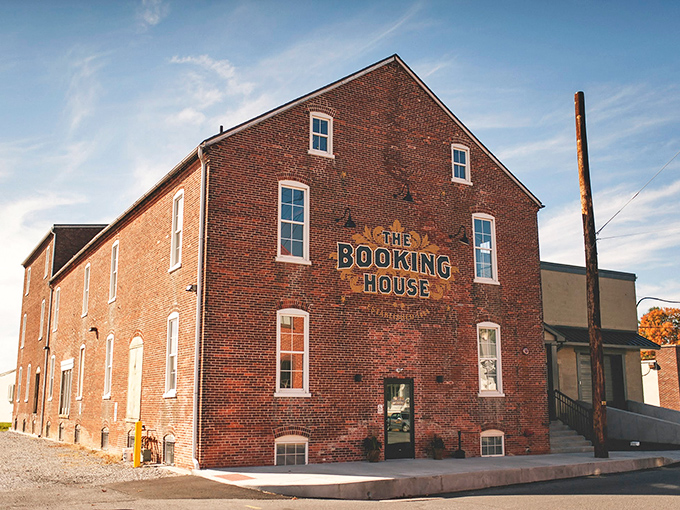 The Booking House stands as a testament to architectural preservation, where brick walls could tell a century of stories if only they could talk.