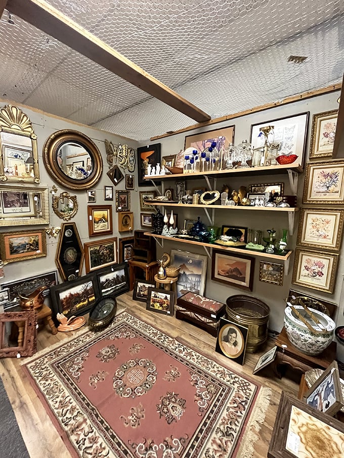This isn't just a room&mdash;it's a portal to another era. Ornate frames and vintage treasures create the ultimate "I-spy" experience.