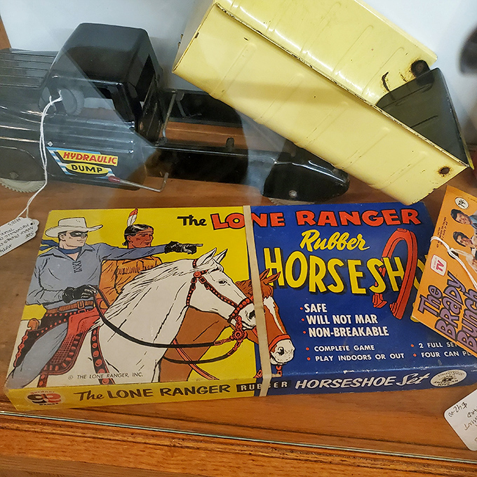 The Lone Ranger Rubber Horseshoe set &ndash; when kids' entertainment required actual physical movement and not just thumb gymnastics.