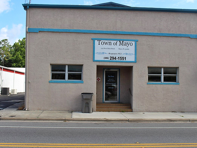 Mayo's Town Hall embodies the town's no-frills approach to governance&mdash;simple, functional, and refreshingly absent of bureaucratic grandeur.