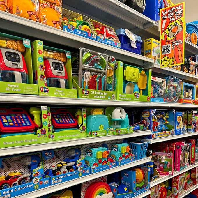 A toy aisle that makes grandparents heroes and parents budget-conscious wizards. Childhood joy doesn't need a luxury price tag.