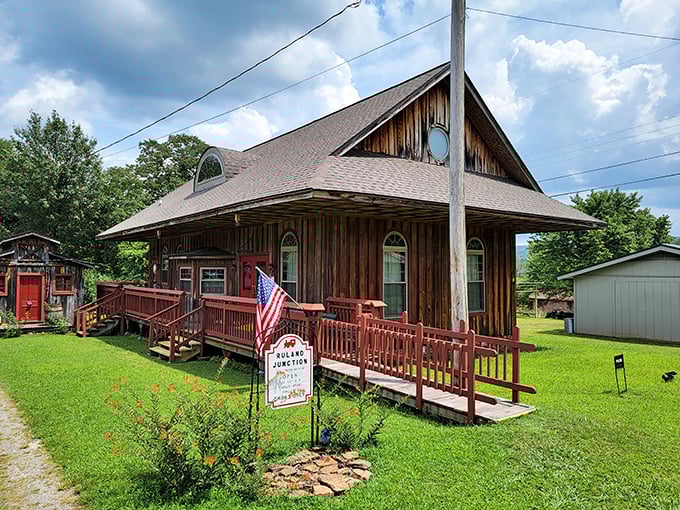 The rustic wooden exterior of this historic building houses treasures of Heber Springs' past, complete with an inviting porch that practically begs you to sit a spell. 