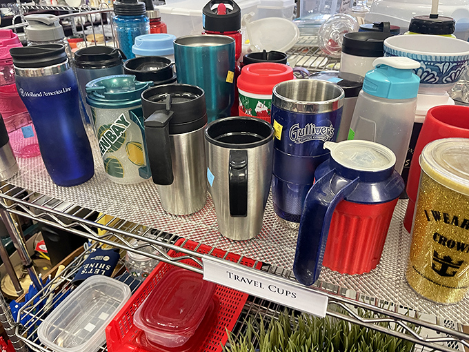 The travel mug collection &ndash; because one person's abandoned caffeine vessel is another's perfect companion for morning commutes and beach days.