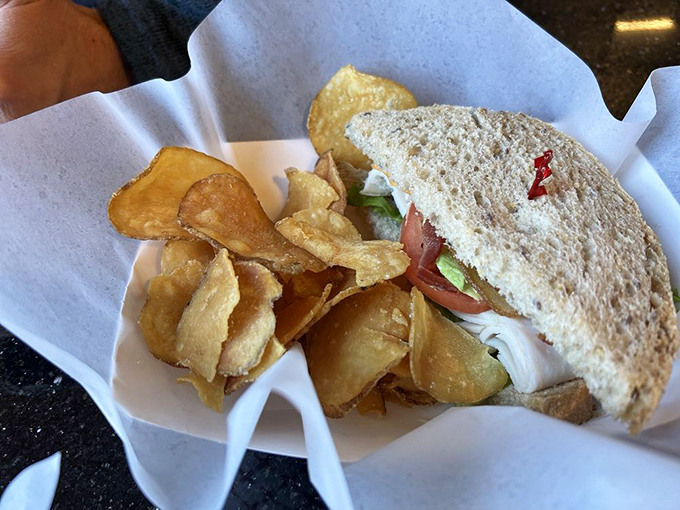 A sandwich that understands the importance of proper bread-to-filling ratio&mdash;the mark of bakery that respects both tradition and hunger.