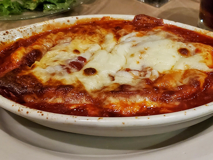 Veal parmigiana that could make an Italian grandmother weep with joy. The cheese pull alone deserves its own Instagram account.