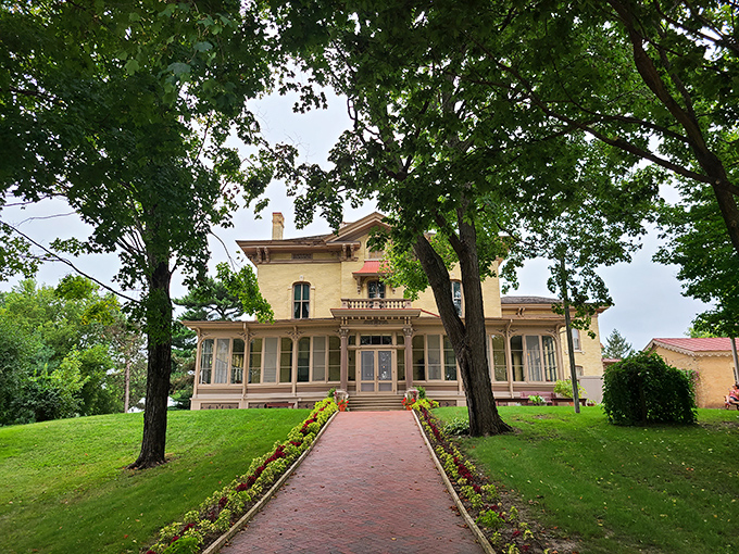 Villa Louis stands as elegant proof that even frontier millionaires knew the value of a good porch and strategic river views.