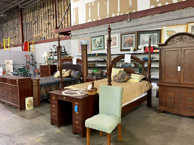 Not just furniture&mdash;this is an entire bedroom's worth of mahogany dreams at prices that won't keep you up at night.