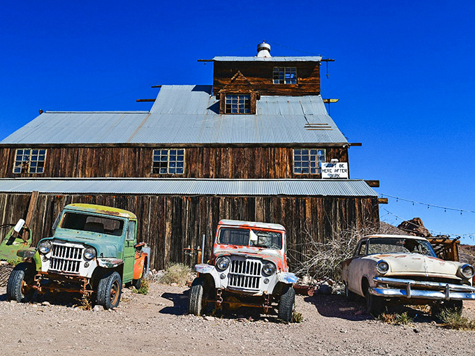 Detroit's finest, parked since Eisenhower was in office. These rusted Jeeps aren't waiting for an oil change&mdash;they're permanent residents of Nelson's outdoor museum.