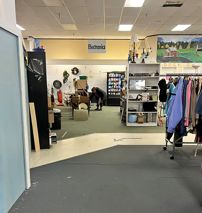 The electronics section&mdash;where yesterday's gadgets await their comeback story. One person's outdated tech is another's vintage find.