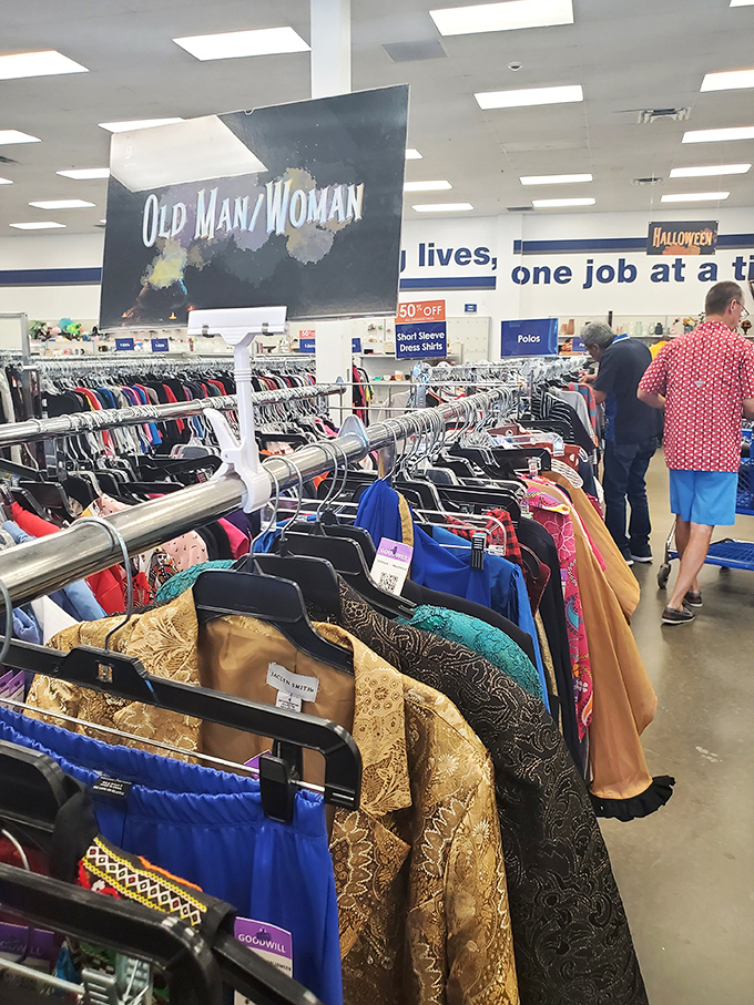 The "Old Man/Woman" section isn't about age—it's where vintage fashion gems hide in plain sight, waiting for savvy shoppers to discover their retro charm.