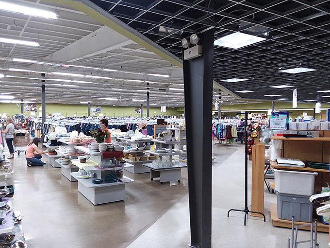 Where bargain hunters roam free &ndash; the expansive interior offers enough space to lose yourself (and possibly your shopping companion) for hours.