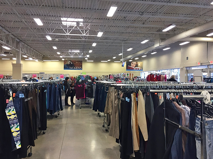The women's department stretches toward the horizon like a fashion frontier waiting to be explored by savvy Wisconsin shoppers.