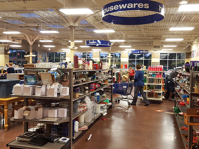 The housewares section: where someone else's "I don't need this anymore" becomes your "I can't believe I found this!"