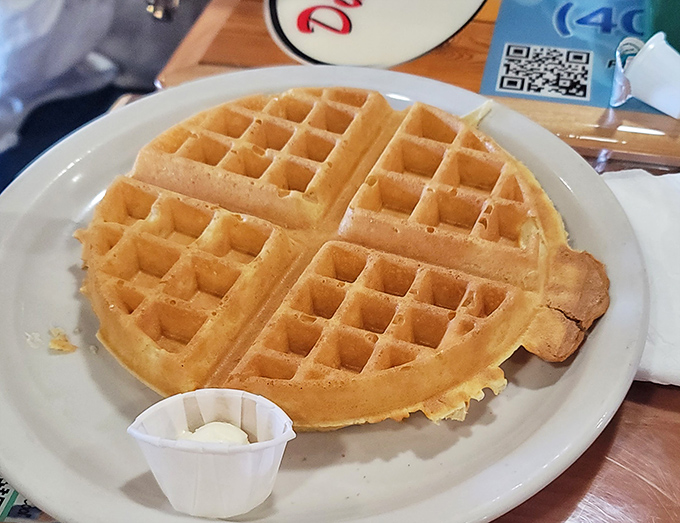 This Belgian waffle doesn't need fancy toppings to impress&mdash;it's the breakfast equivalent of a perfectly tailored suit.