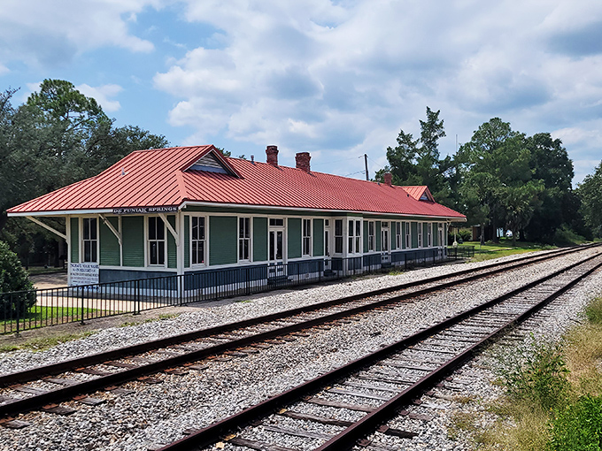 All aboard for history! This lovingly preserved train depot now houses the Walton County Heritage Museum, where the past pulls into the station daily.