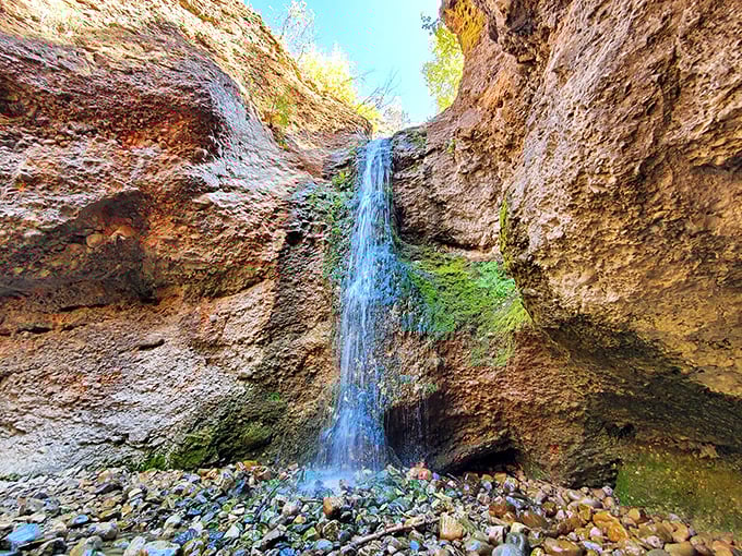 This hidden waterfall doesn't need height to impress&mdash;it's the geological equivalent of that unassuming restaurant with the best food in town.
