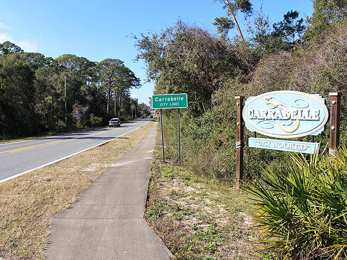 The "Not Forgotten" welcome sign greets visitors with the irony only small towns master &ndash; simultaneously announcing your arrival while promising you'll never be just another face.