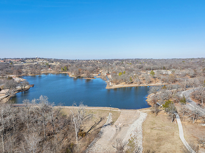 Wintersmith Park's serene lake isn't just pretty to look at&mdash;it's a free entertainment venue that's been soothing souls since the 1930s.