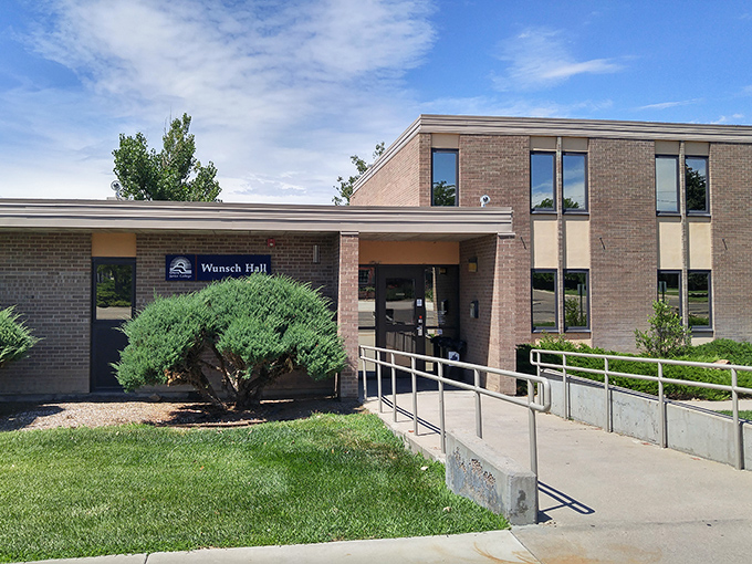 Wunsch Hall welcomes students with the architectural equivalent of a firm handshake&mdash;practical, unpretentious, and ready to get down to business.
