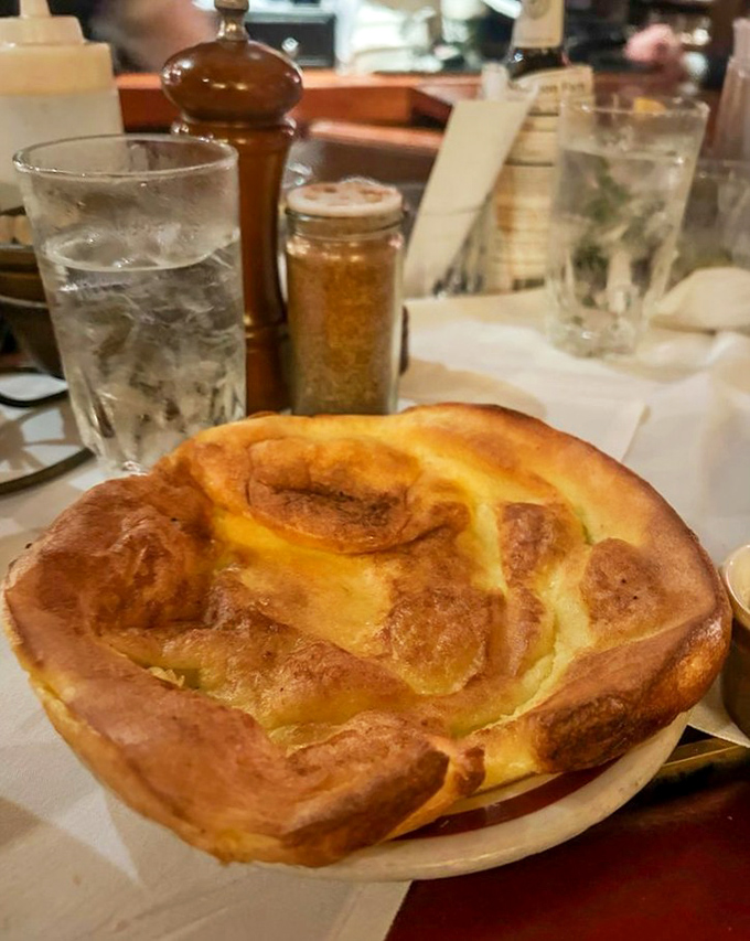 The Yorkshire pudding rises to the occasion &ndash; literally. This golden, puffy masterpiece is the perfect vehicle for soaking up those precious meat juices.