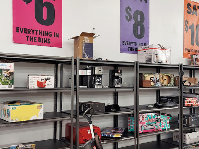 From coffee makers to kitchen essentials, this shelf could stock an entire apartment without emptying your retirement account.