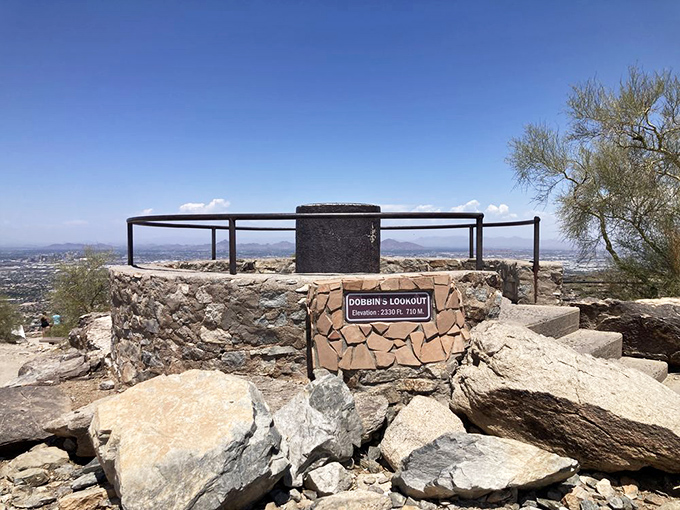 Not just a sign, but a milestone. Standing at Dobbins Lookout's marker feels like reaching the Arizona equivalent of planting a flag on Everest.