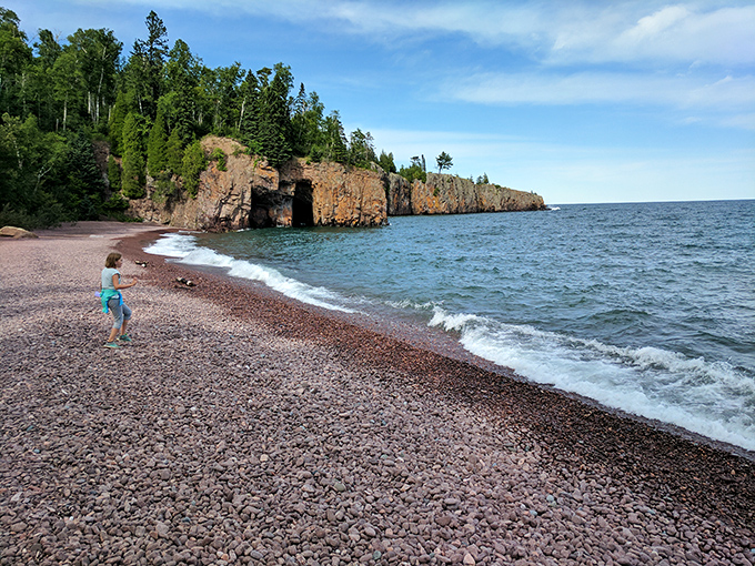 Lake Superior's rocky beach&mdash;where each stone has been tumbling in nature's rock polisher for thousands of years. Skipping stones optional, awe mandatory.